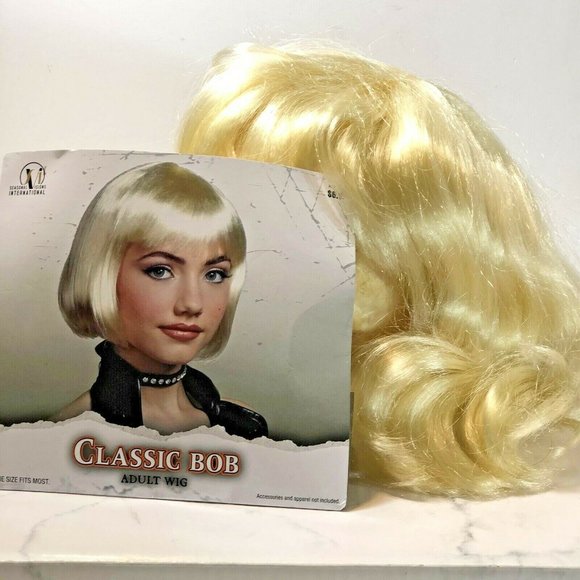 seasonal visions | Hair | Classic Bob Womans Wig Halloween Costume ...